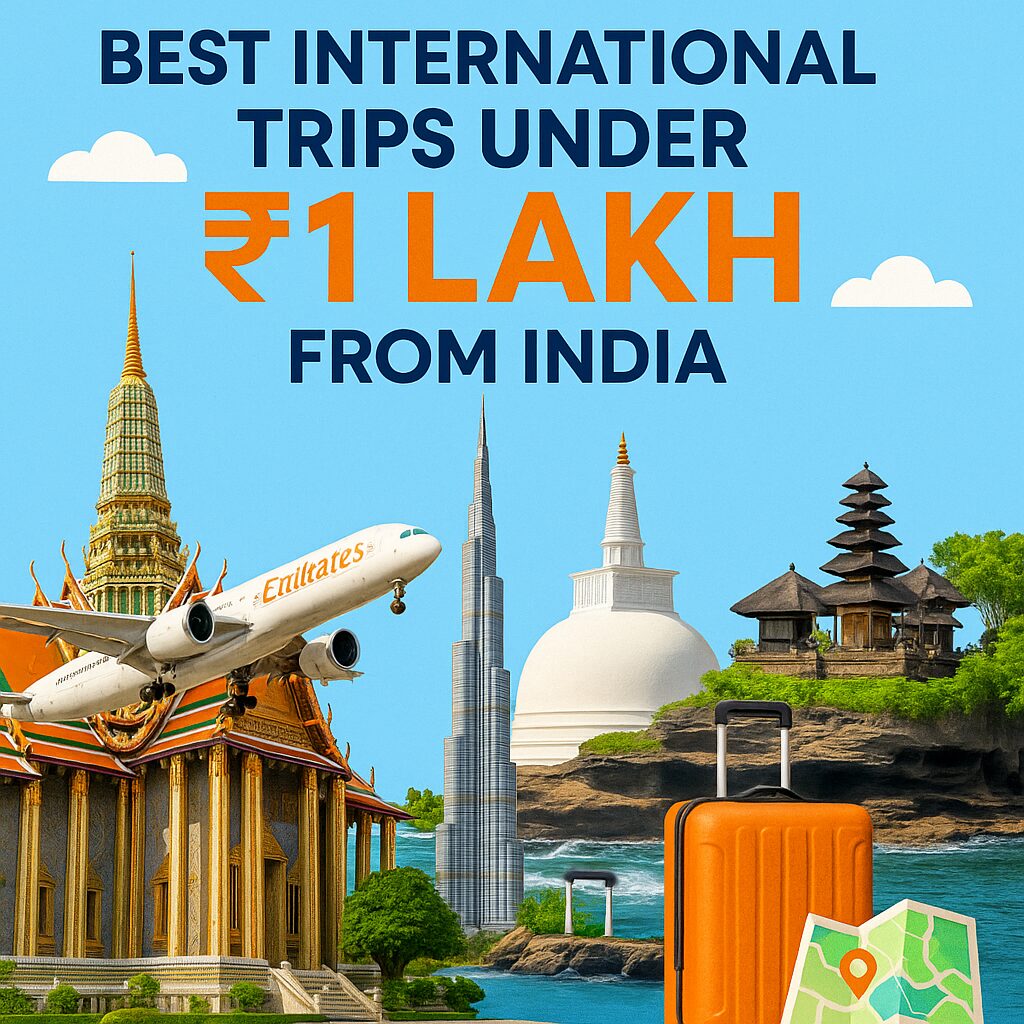 Best International Trips Under ₹1 Lakh from India (Friendly Guide for ...